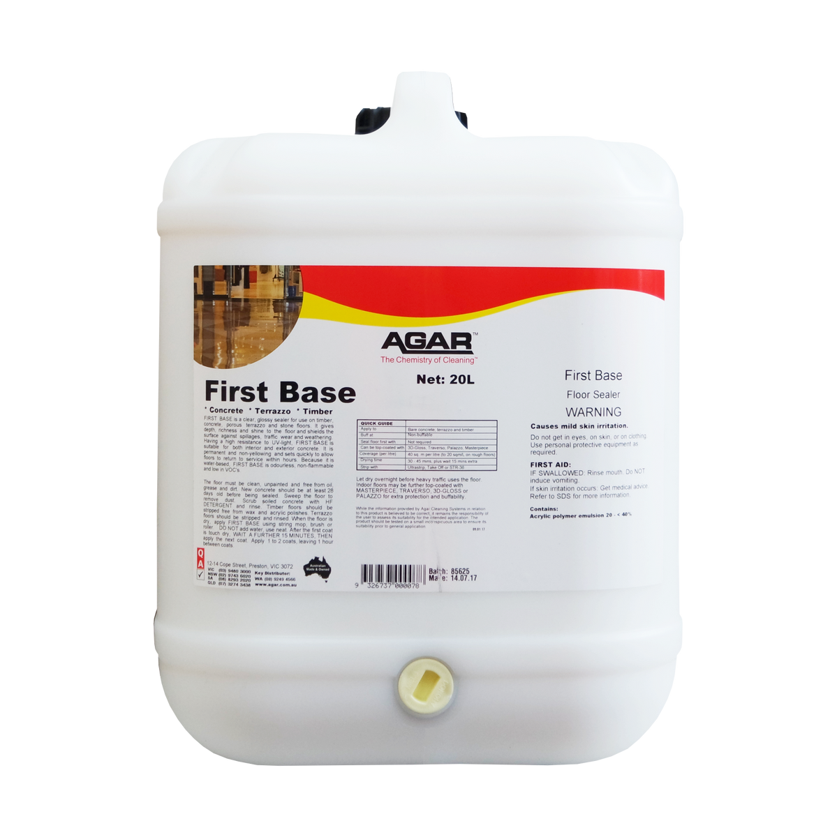 Agar First Base Floor Sealer – Unique Cleaning Supplies