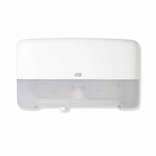 Tork T2 Twin Mini Jumbo Toilet Roll Dispenser White | Commercial ...