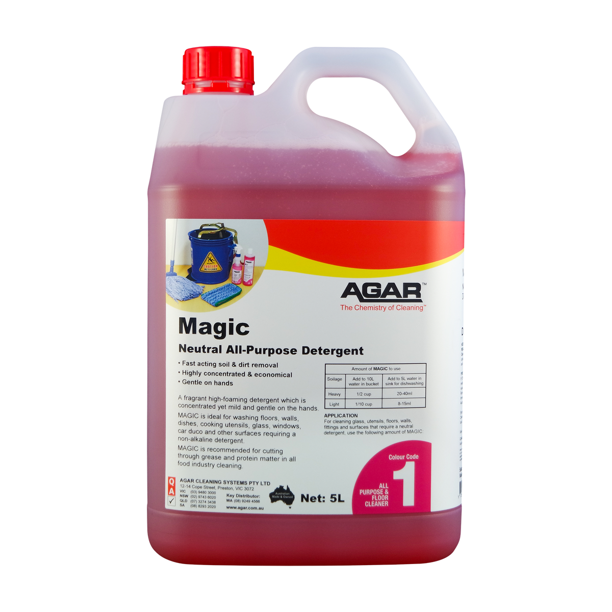 Agar Magic All Purpose Detergent 5L – Unique Cleaning Supplies
