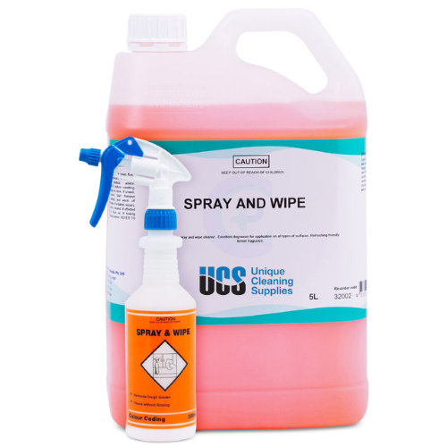 Spray & Wipe Cleaner 5L | All-Purpose Surface Cleaner with Lemon ...
